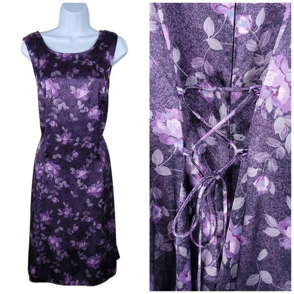 Fashion Bug | Dresses | Vintage Satin Dress Plus Size 6w 16 Alt Long ...